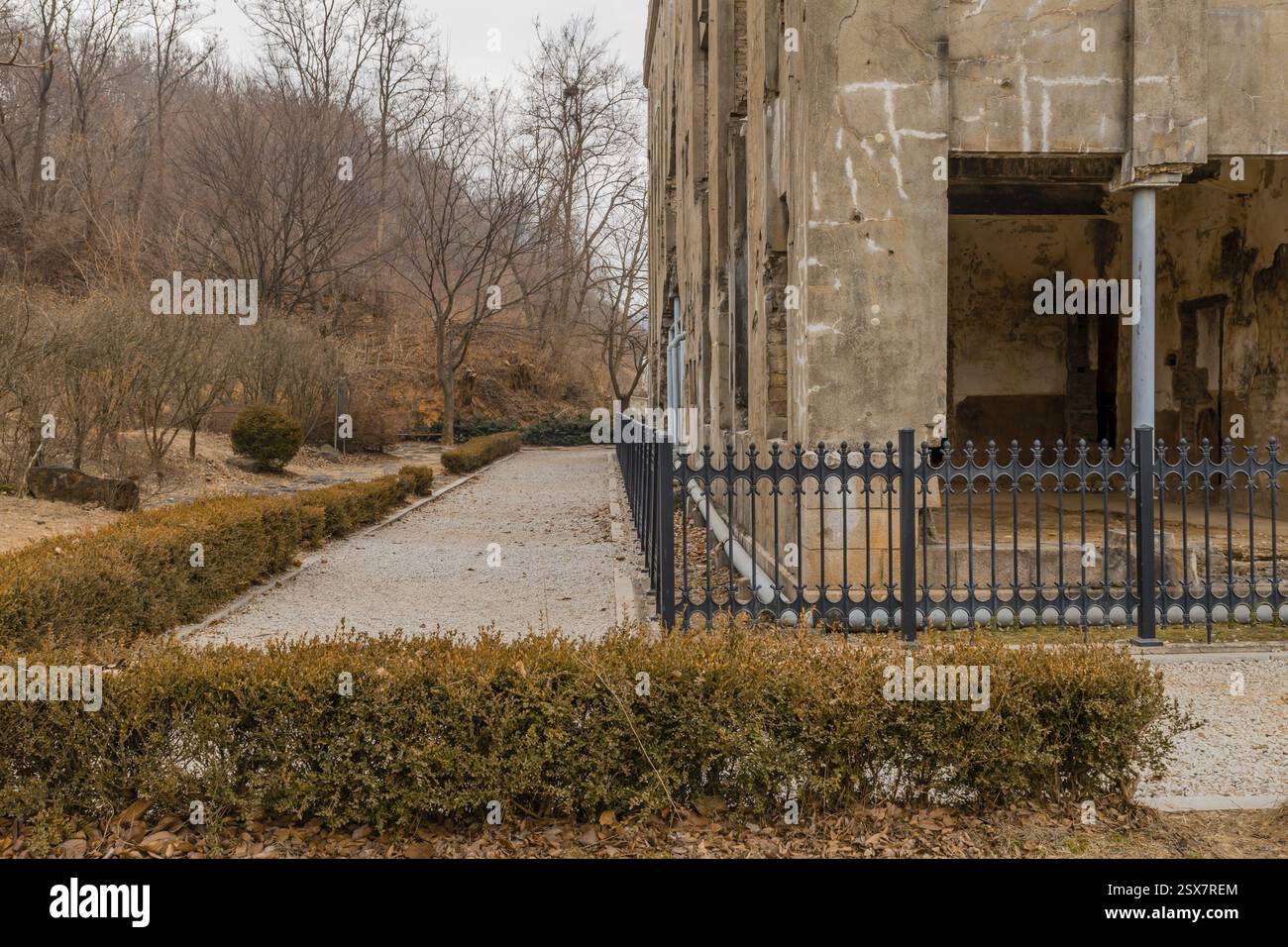 Cheorwon, South Korea, February 2, 2019, Rear and side exterior of ...
