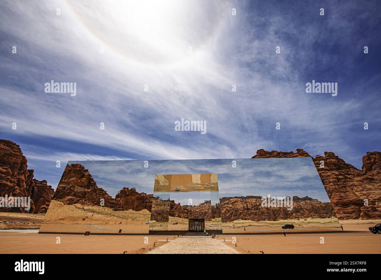 Maraya Concert Hall by the Gioforma architectural group, Al Ula, Kingdom of Saudi Arabia Stock ...