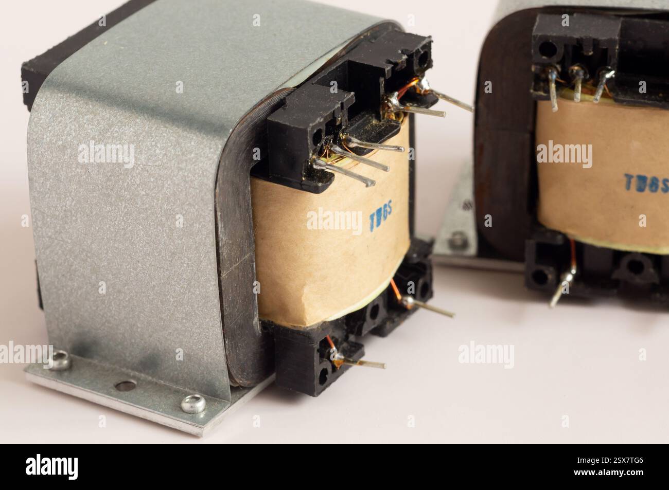transformers for HI-FI tube amplifier Stock Photo - Alamy