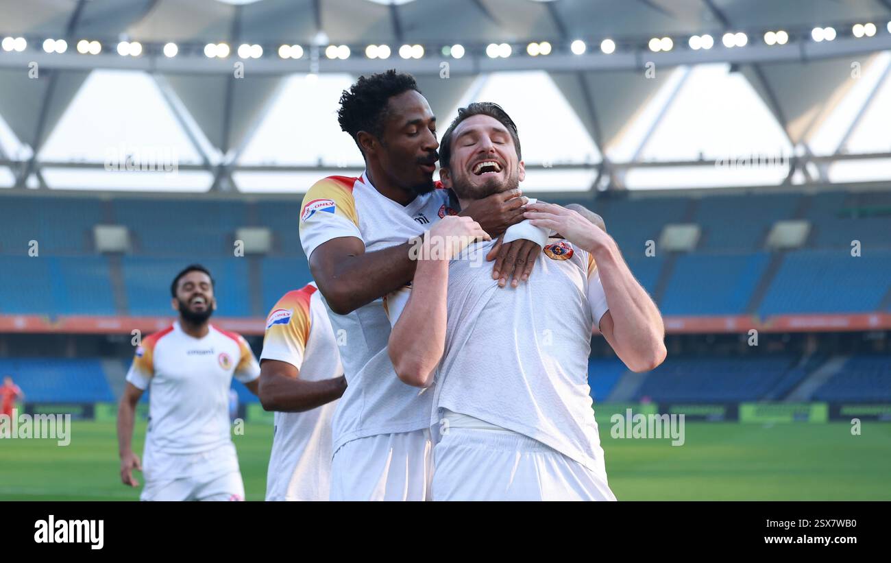 New Delhi, Delhi, India. 22nd Feb, 2025. Dimitrios Diamantakos of East ...