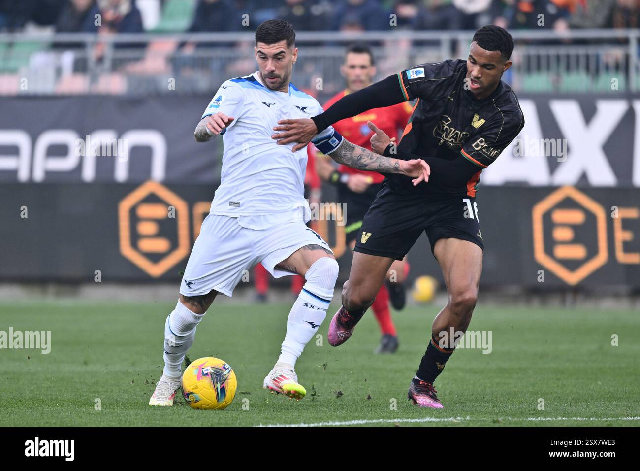 Venice, Italy. 22nd Feb, 2025. Mattia Zaccagni of S.S. Lazio and ...