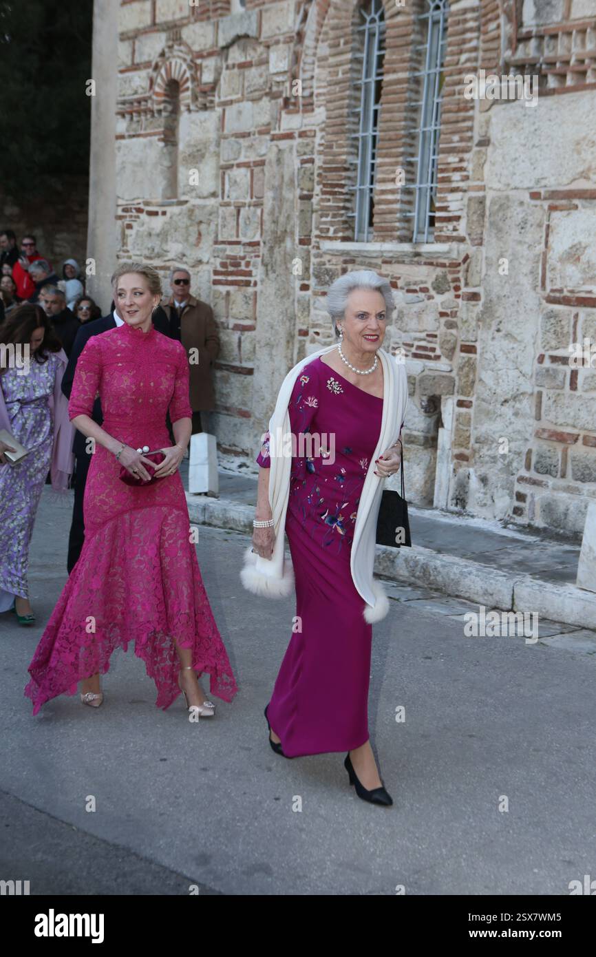 Princess Benedikte of Denmark (R) with her children Princess Alexandra ...