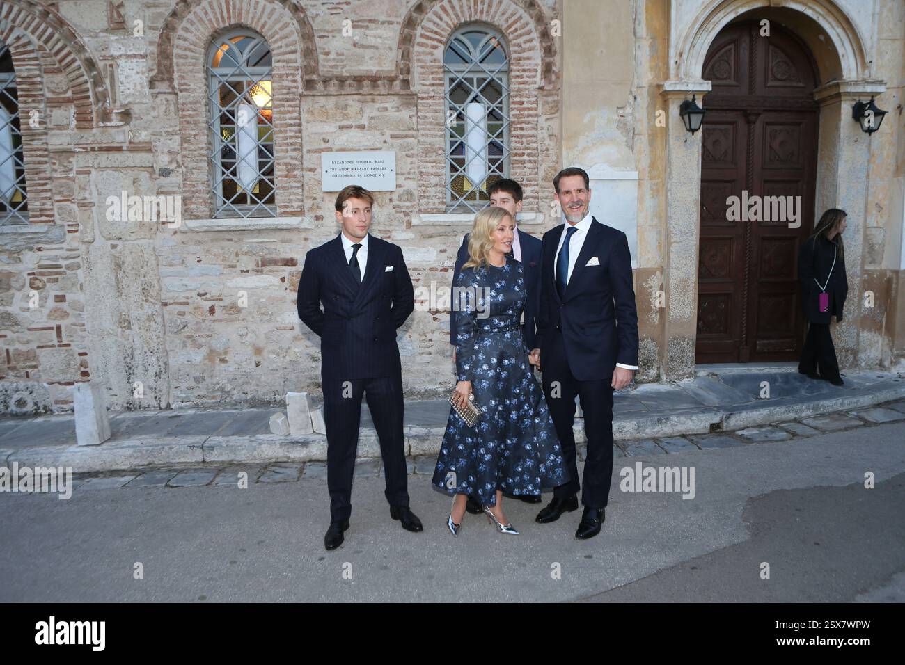 Pavlos, former Crown Prince of Greece (R), his wife Marie-Chantal (2-R ...