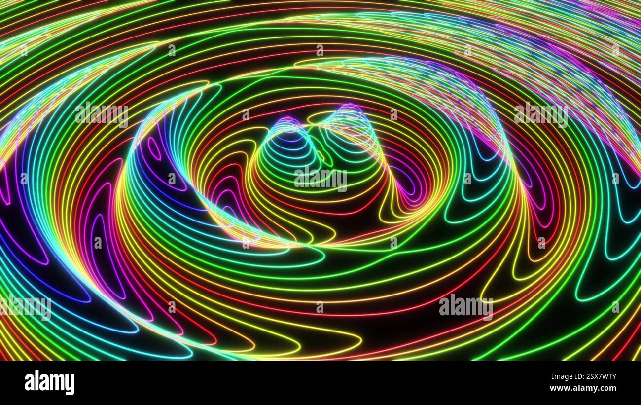 Research color curve lines Cyber Big Data Flow 3d render Stock Photo ...