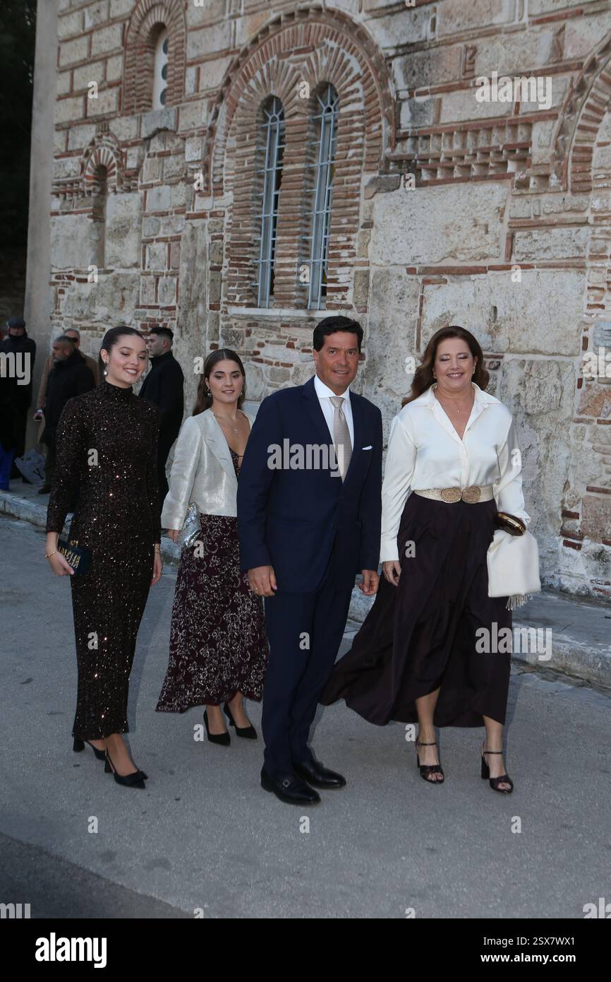 Princess Alexia of Greece (R) and Carlos Morales Quintana with their ...