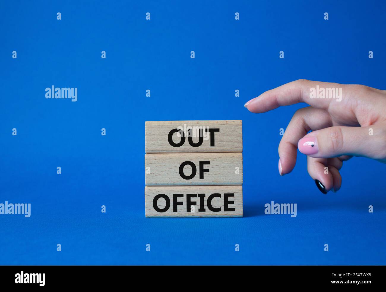 Out of Office symbol. Concept words Out of Office on wooden blocks ...