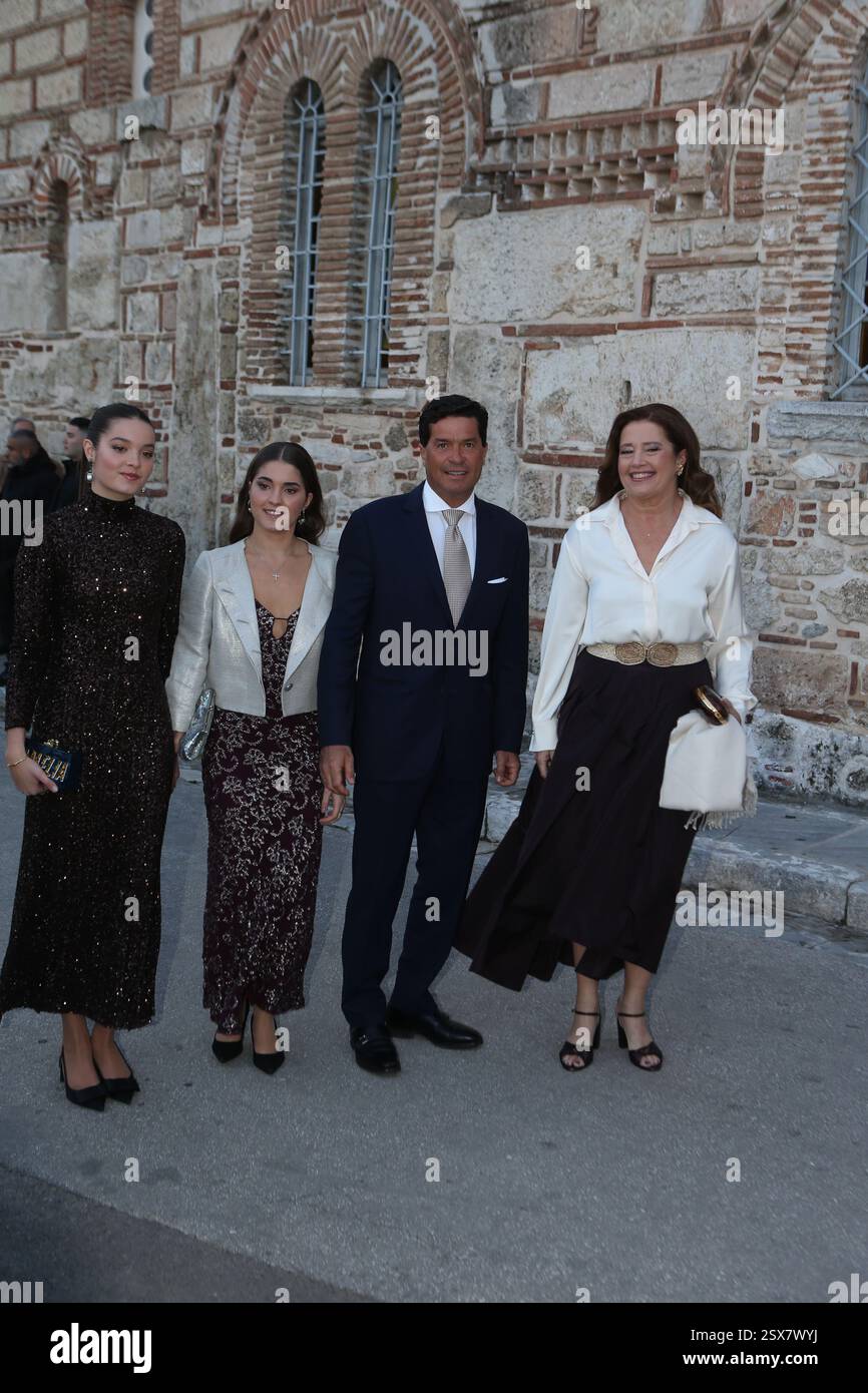 Princess Alexia of Greece (R) and Carlos Morales Quintana with their ...