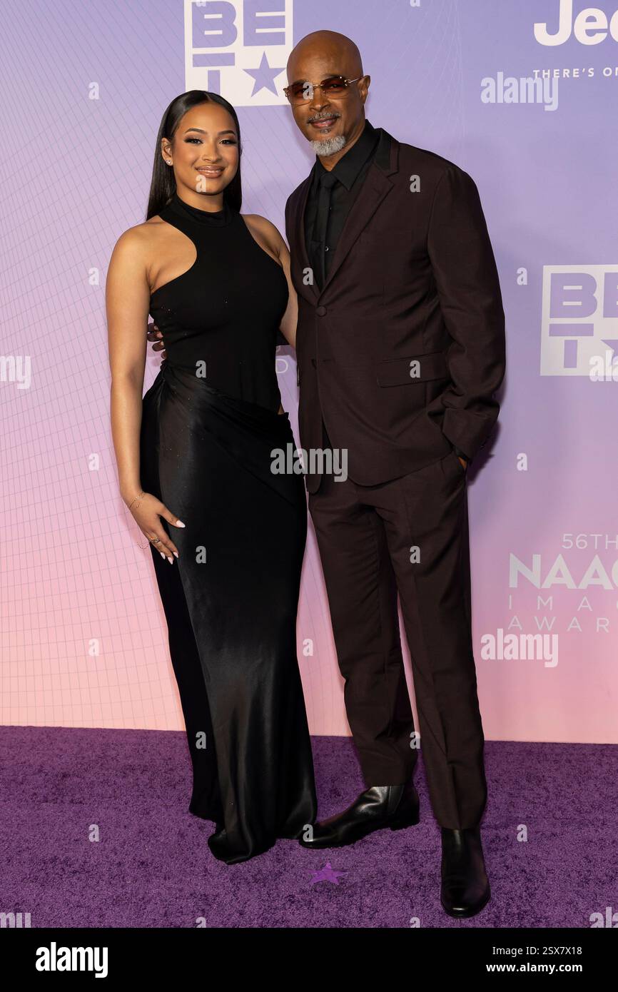 Pasadena, USA. 22nd Feb, 2025. Amara Wayans and Damon Wayans attend the ...