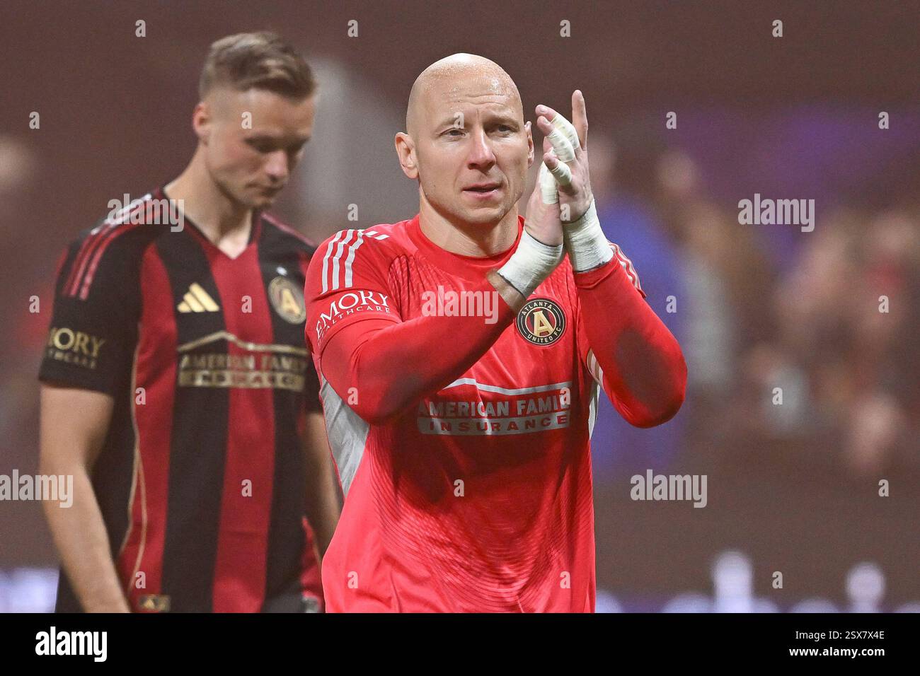 ATLANTA, GA – FEBRUARY 22: Atlanta goalkeeper Brad Guzan (1 ...