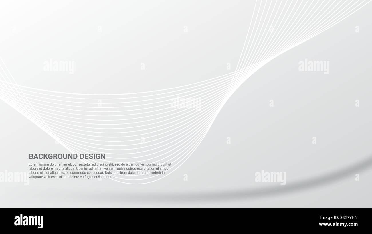 white background with wavy lines Stock Vector Image & Art - Alamy