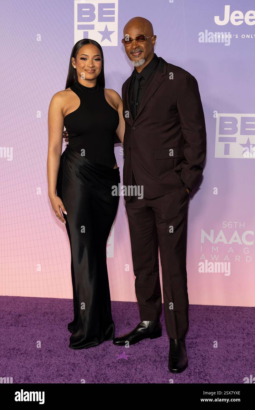 Pasadena, USA. 22nd Feb, 2025. Amara Wayans and Damon Wayans attend the ...