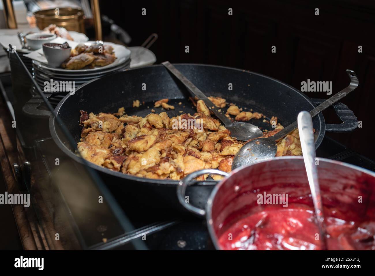 Traditional Viennese Breakfast: Freshly Cooked Kaiserschmarrn with ...