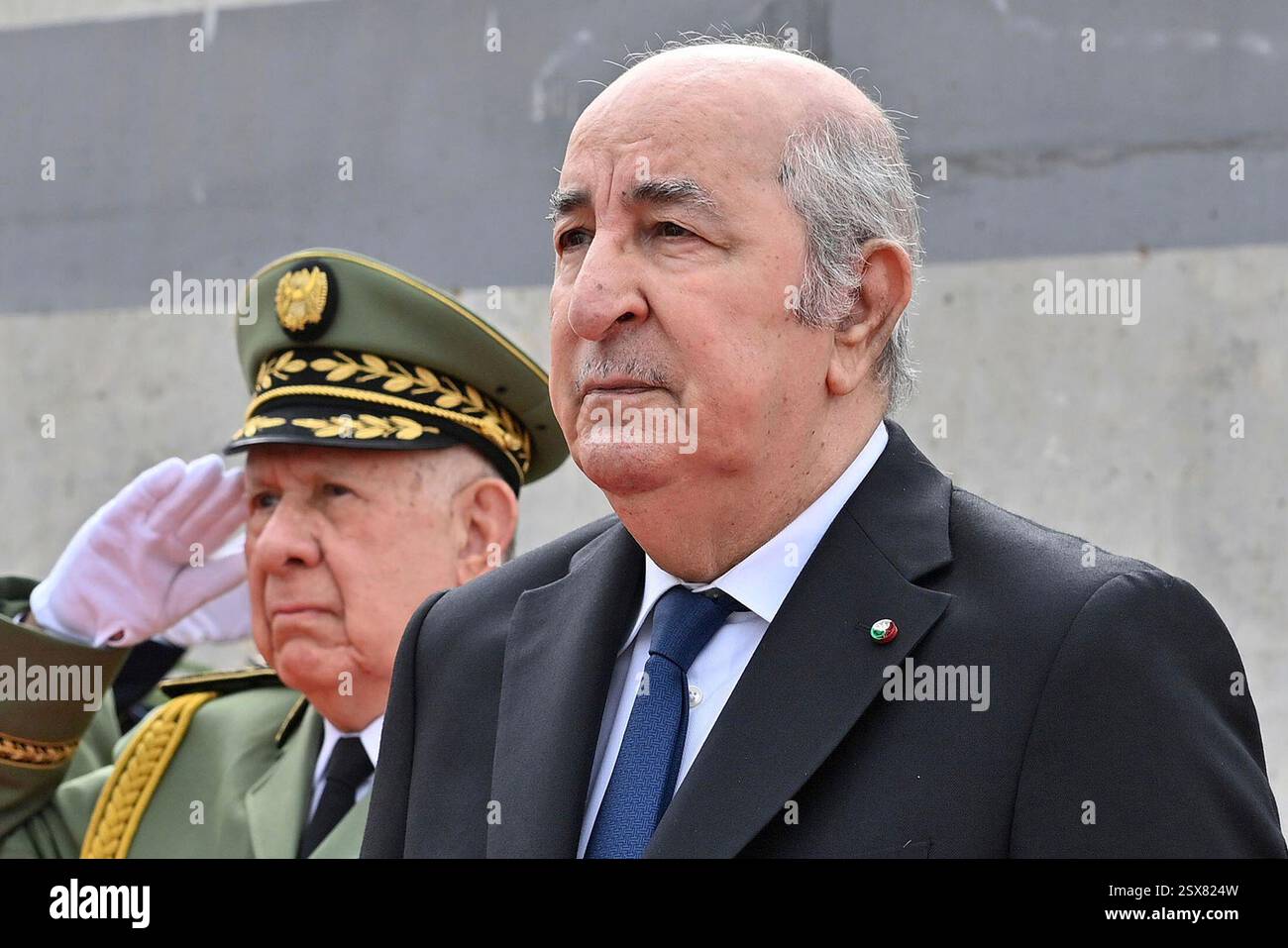 Algerian president Abdelmadjid Tebboune and army general Said ...