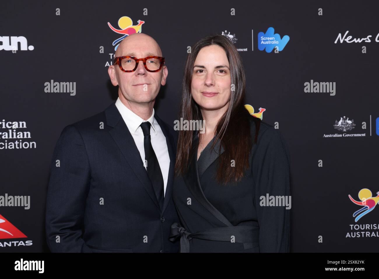 Los Angeles, California, USA. 21st February, 2025. Ned McNeilage and ...