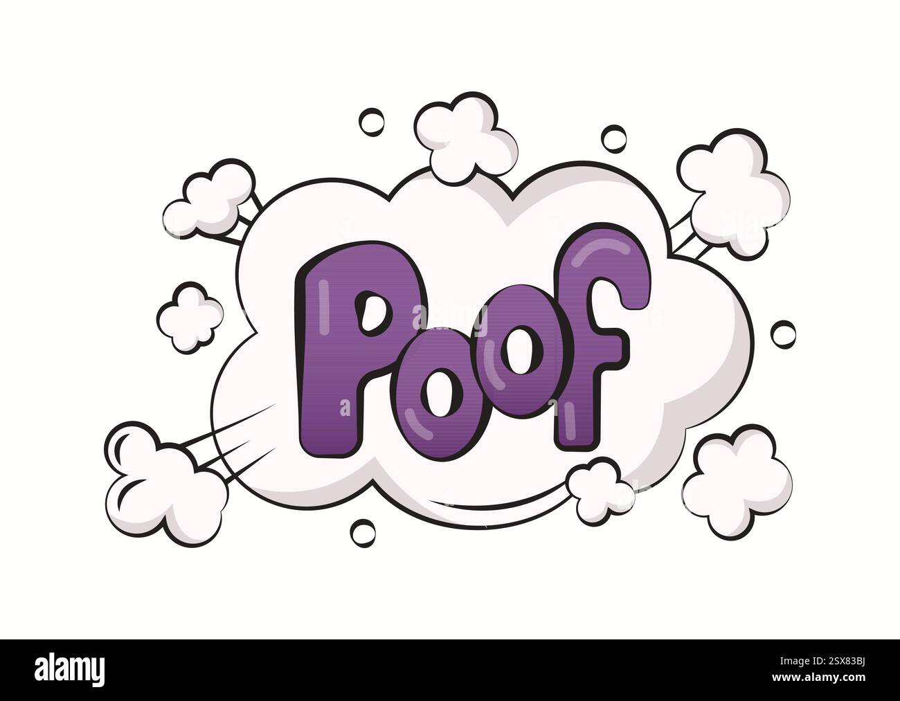 Vibrant comic style illustration featuring a fun explosion cloud with ...