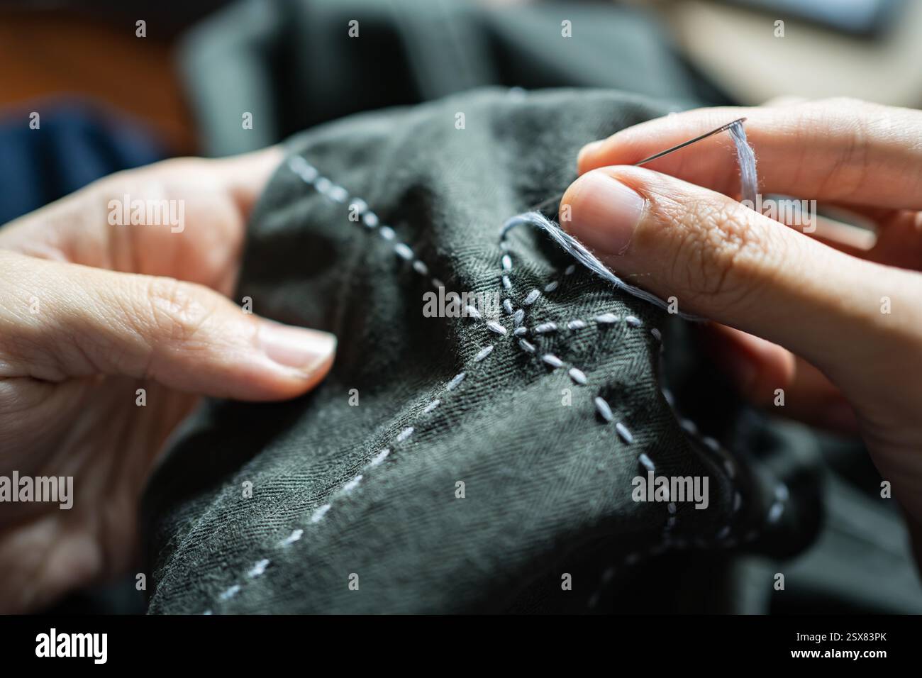 Sashiko repair hi-res stock photography and images - Alamy