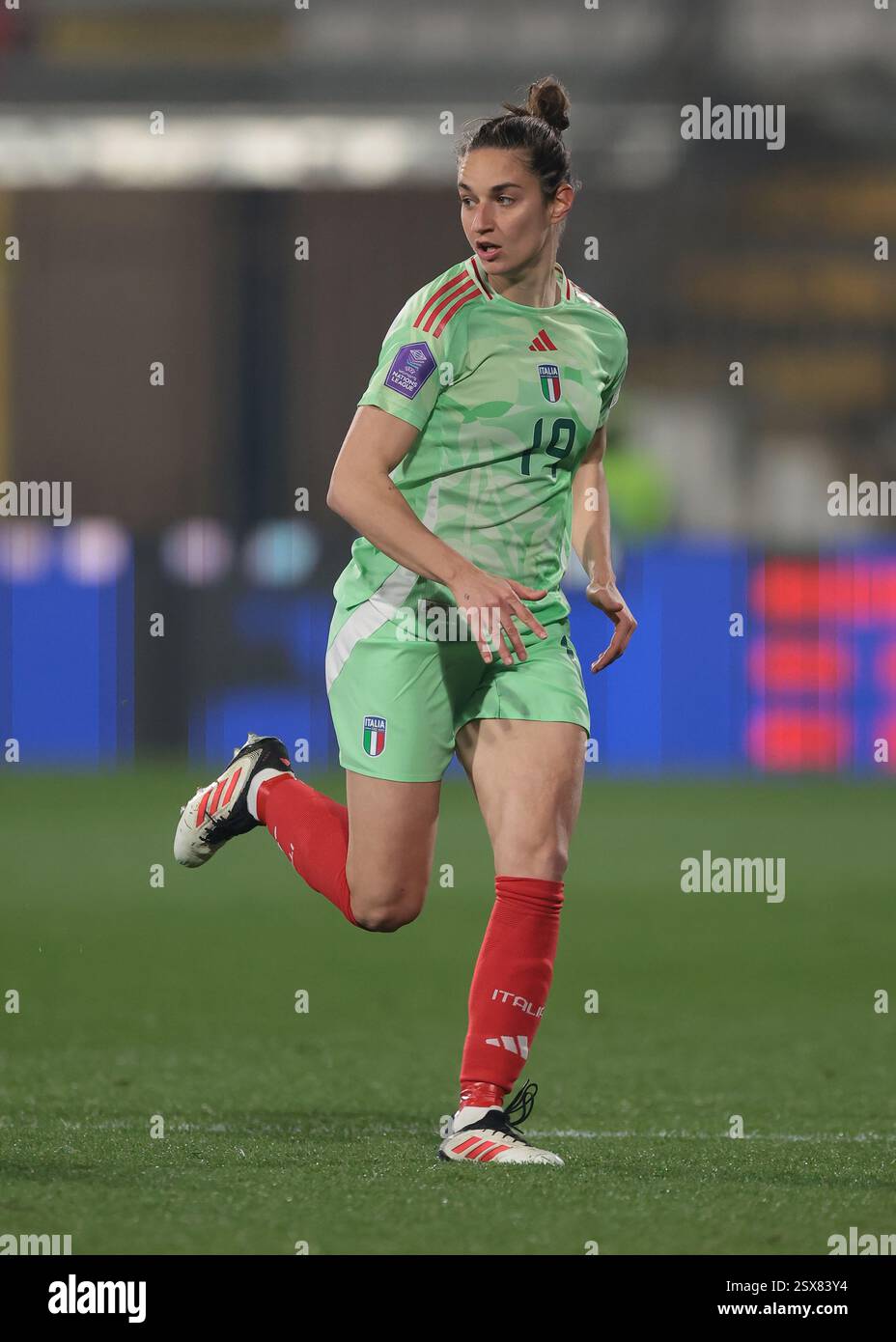 Monza, Italy. 21st Feb, 2025. Martina Lenzini of Italy during the UEFA ...