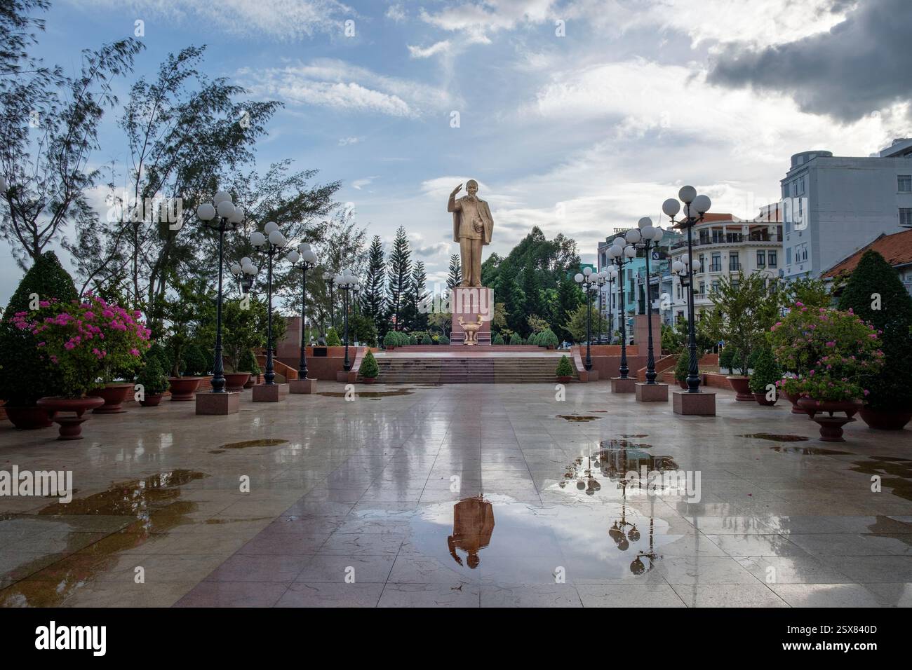 Statue of Ho Chi Minh ("Uncle Ho"), who in 1945 became the 1st ...