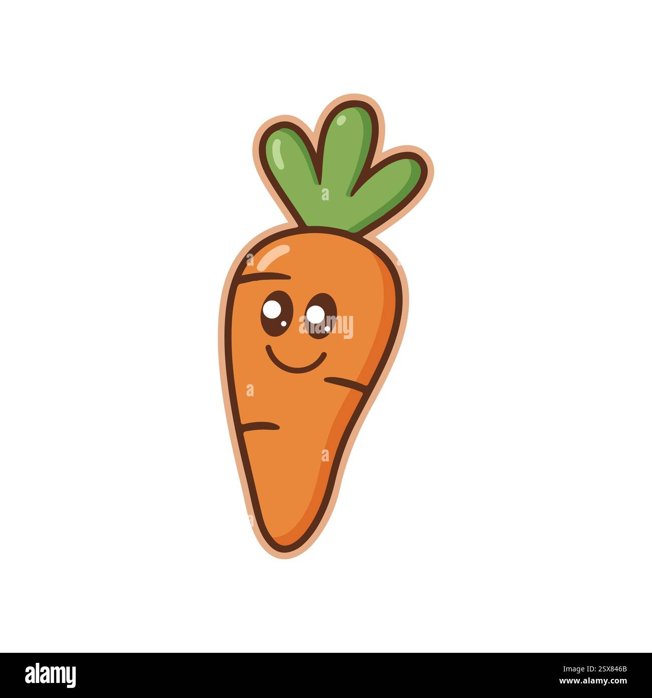 Kawaii smiling carrot cute hi-res stock photography and images - Alamy