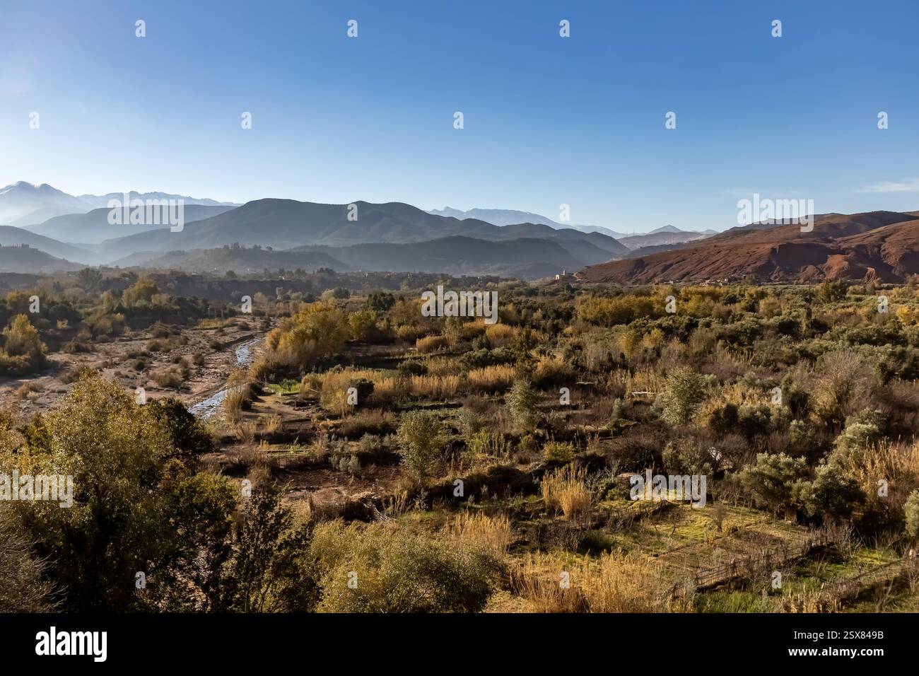 Beautiful valley in Atlas mountains Morocco Stock Photo - Alamy