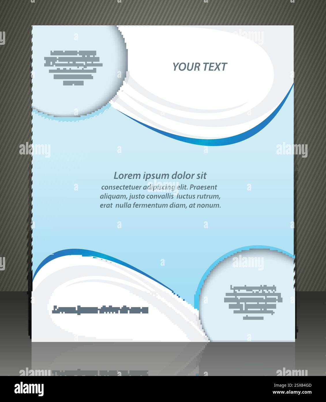 Vector layout shop or salon flyer, magazine cover, or corporate design ...