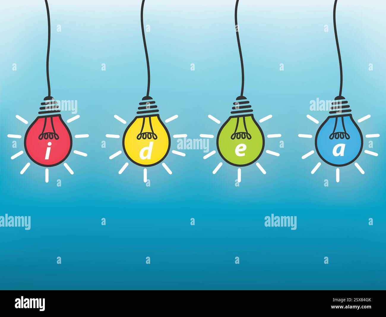 Red blue light on lamp Stock Vector Images - Alamy