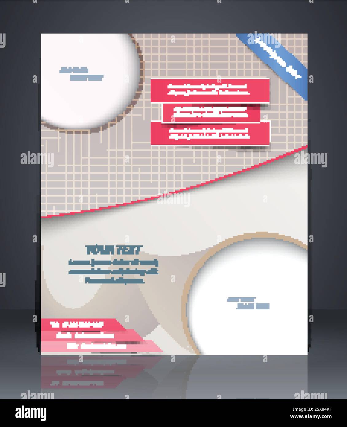 Vector layout shop or salon flyer, magazine cover, or corporate design ...