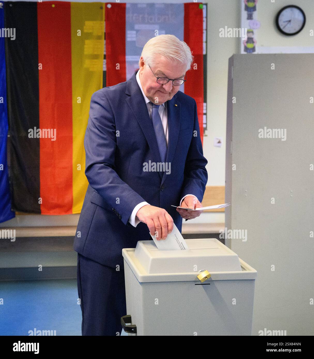 Berlin, Germany. 23rd Feb, 2025. Federal President Frank-Walter ...