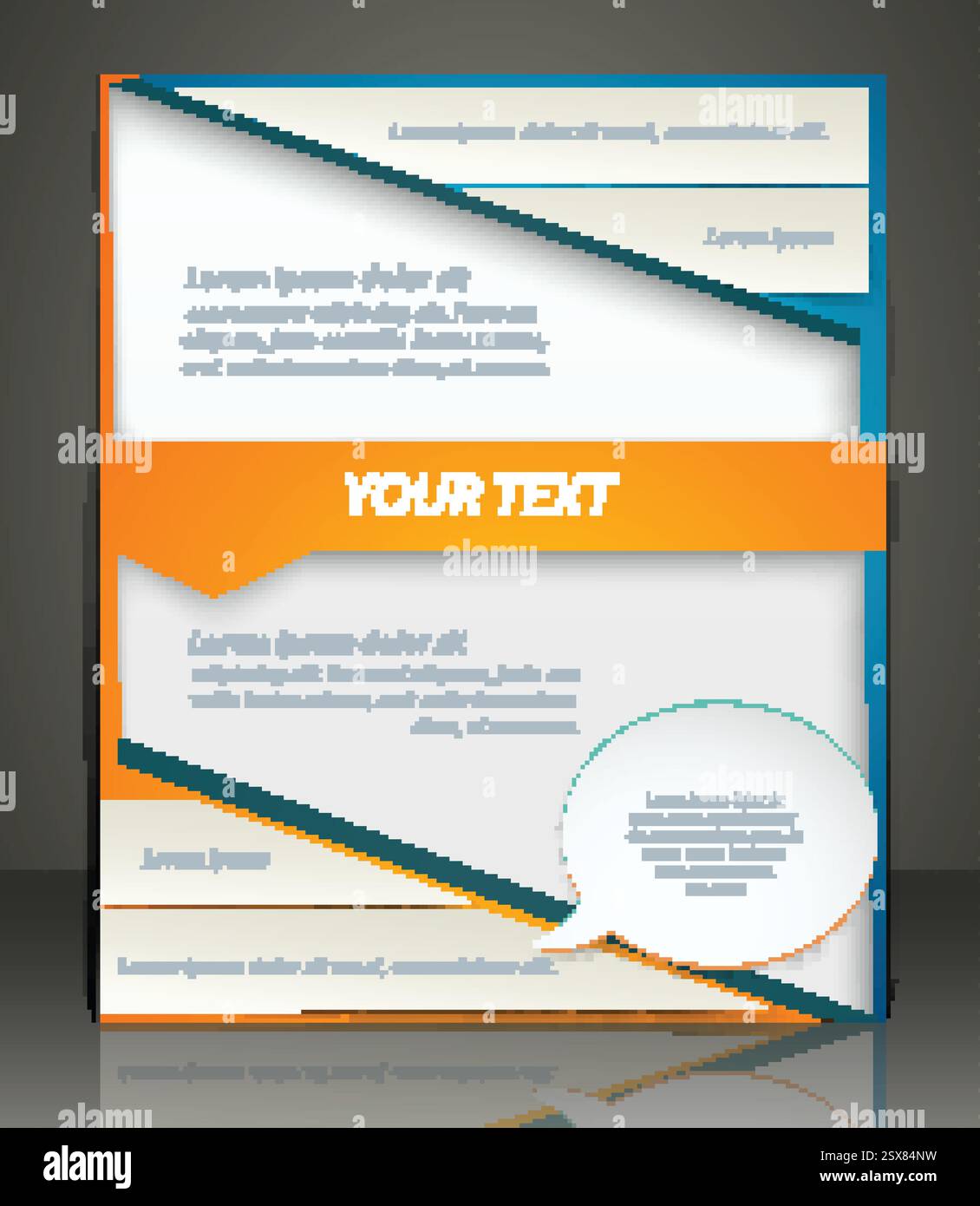 Vector layout business flyer, magazine cover, template or corporate ...