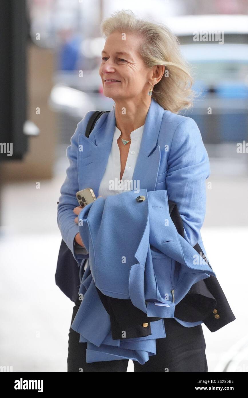 Zanny Minton Beddoes, editor of The Economist arrives at BBC ...