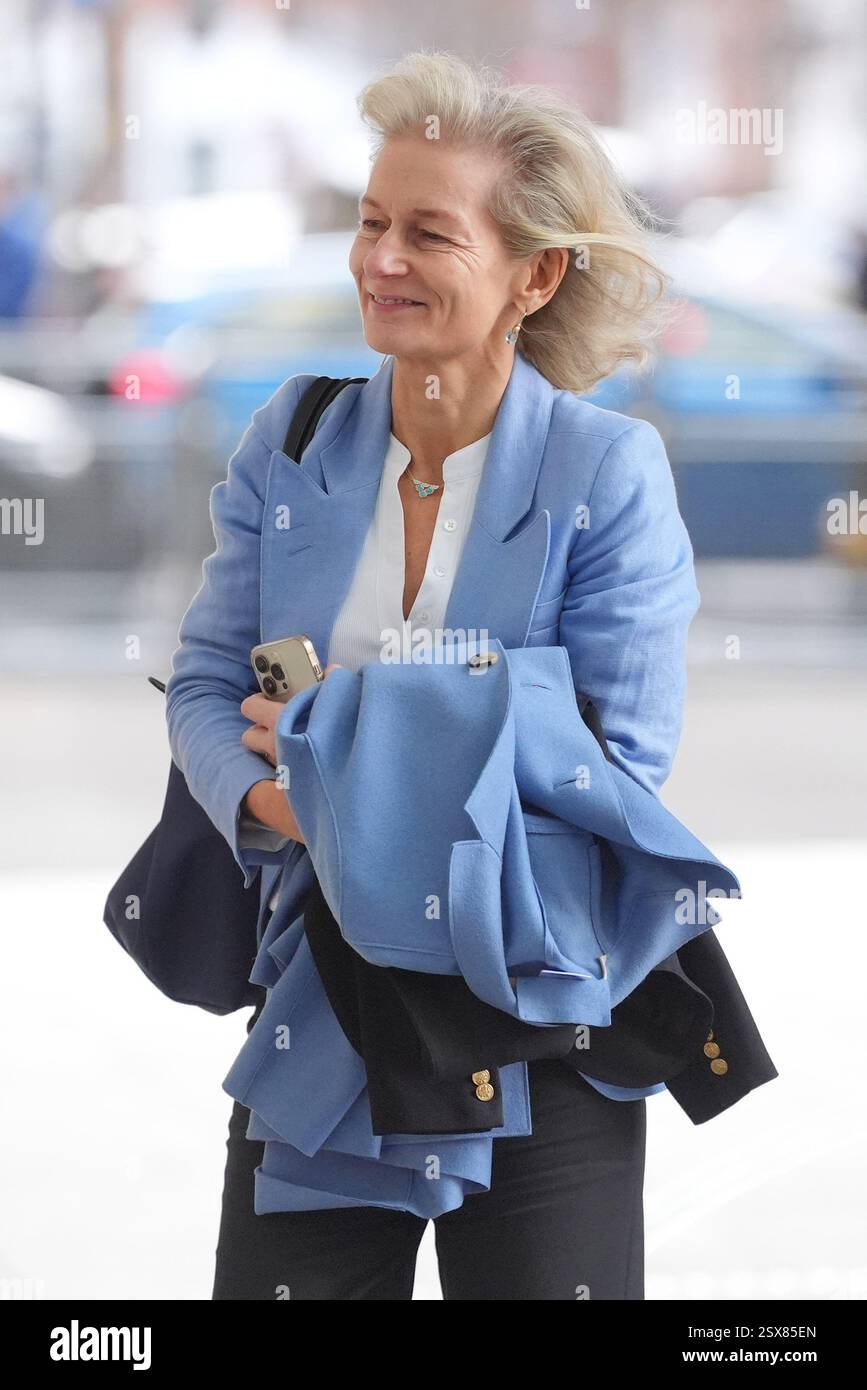 Zanny Minton Beddoes, editor of The Economist arrives at BBC ...