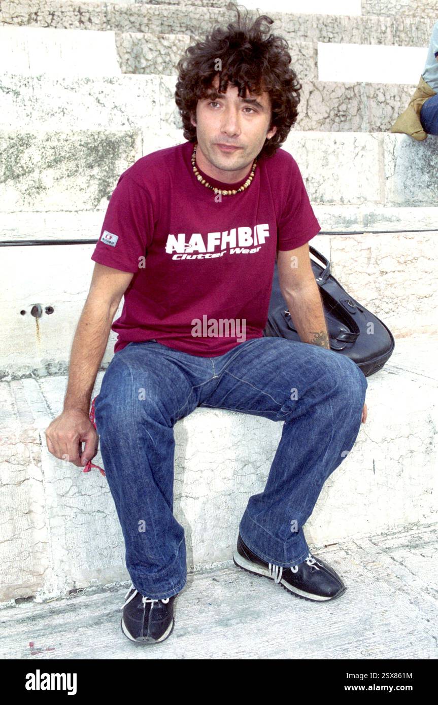 Verona Italy 11/09/2001: Federico Zampaglione,singer of Tiromancino ...