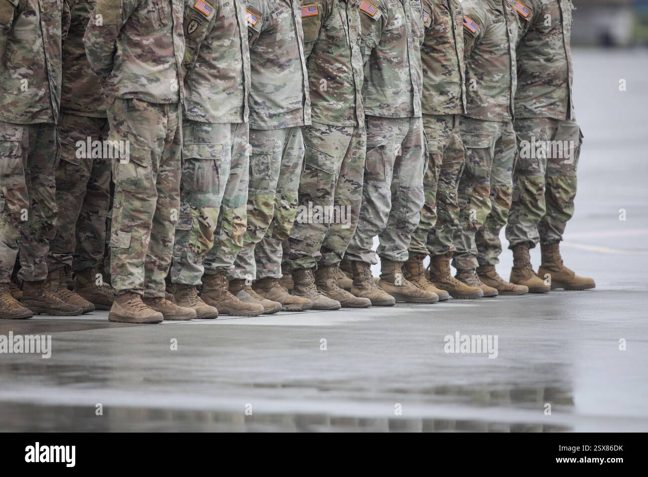 Mihail Kogalniceanu, Romania - March 31, 2023: US soldiers at a ...