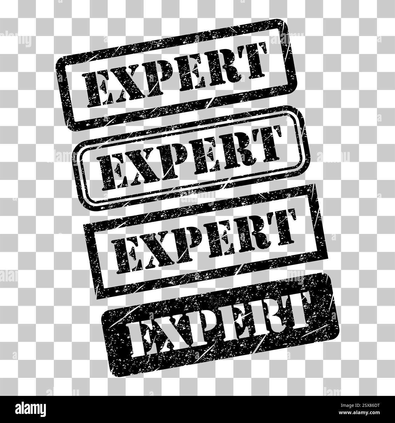 Set of Expert stamp symbol, label sticker sign button, text banner ...