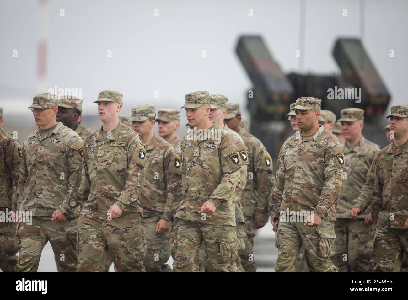 Mihail Kogalniceanu, Romania - March 31, 2023: US soldiers at a ...