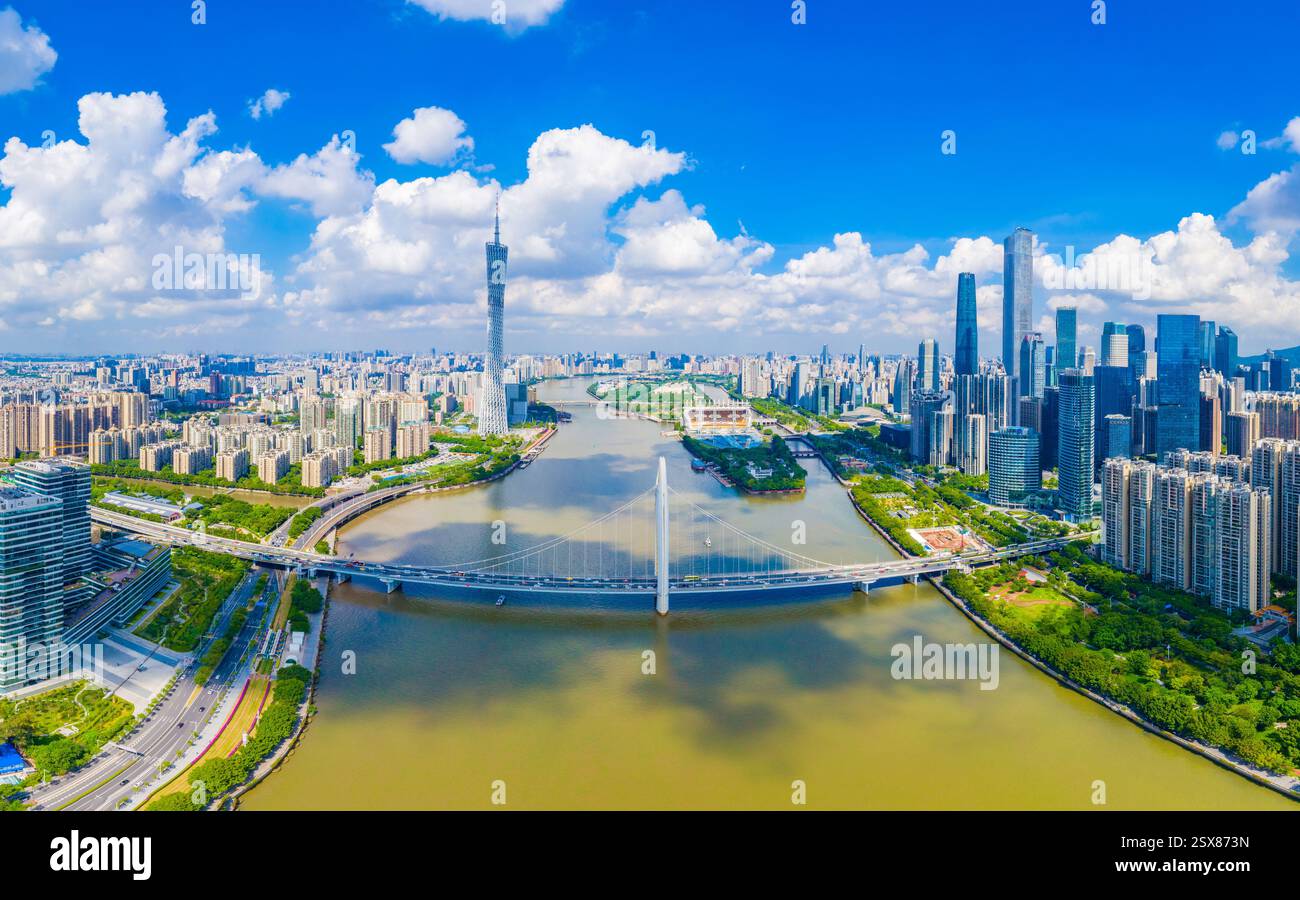 CBD City Scenery in Guangzhou, Guangdong Province, China Stock Photo ...