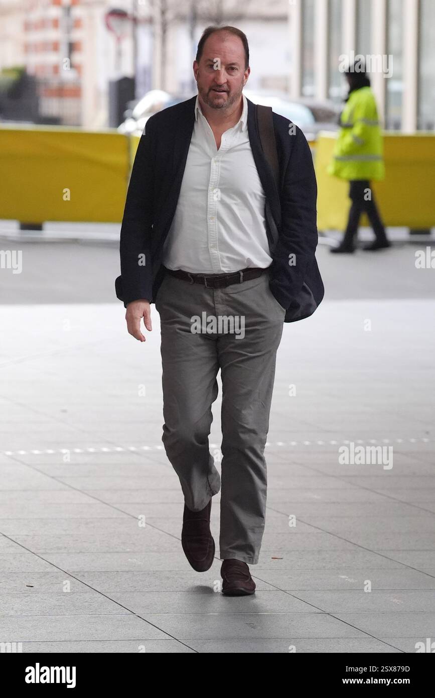 Former Downing Street director of communication Guto Harri arrives at ...