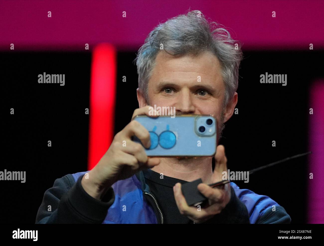 Berlin, Germany. 22nd Feb, 2025. Quenton Miller on stage after ...