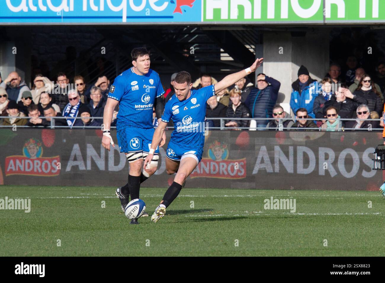 Vannes, France. 22nd Feb, 2025. Maxime Lafage of Vannes during the ...