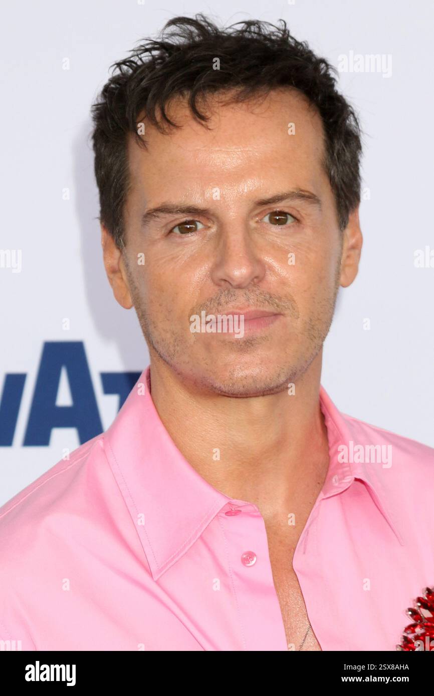 Santa Monica, USA. 22, February, 2025. Pictured left to right, Andrew ...