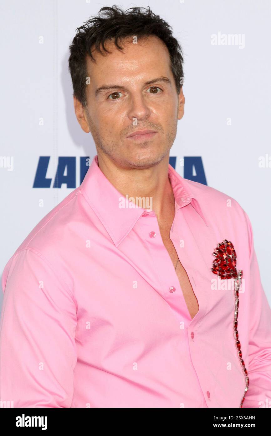 Santa Monica, USA. 22, February, 2025. Pictured left to right, Andrew ...