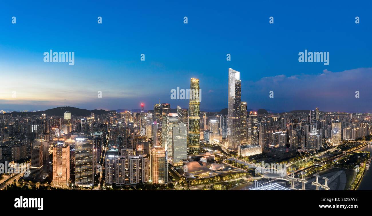 Night view of Guangzhou City, China Stock Photo - Alamy