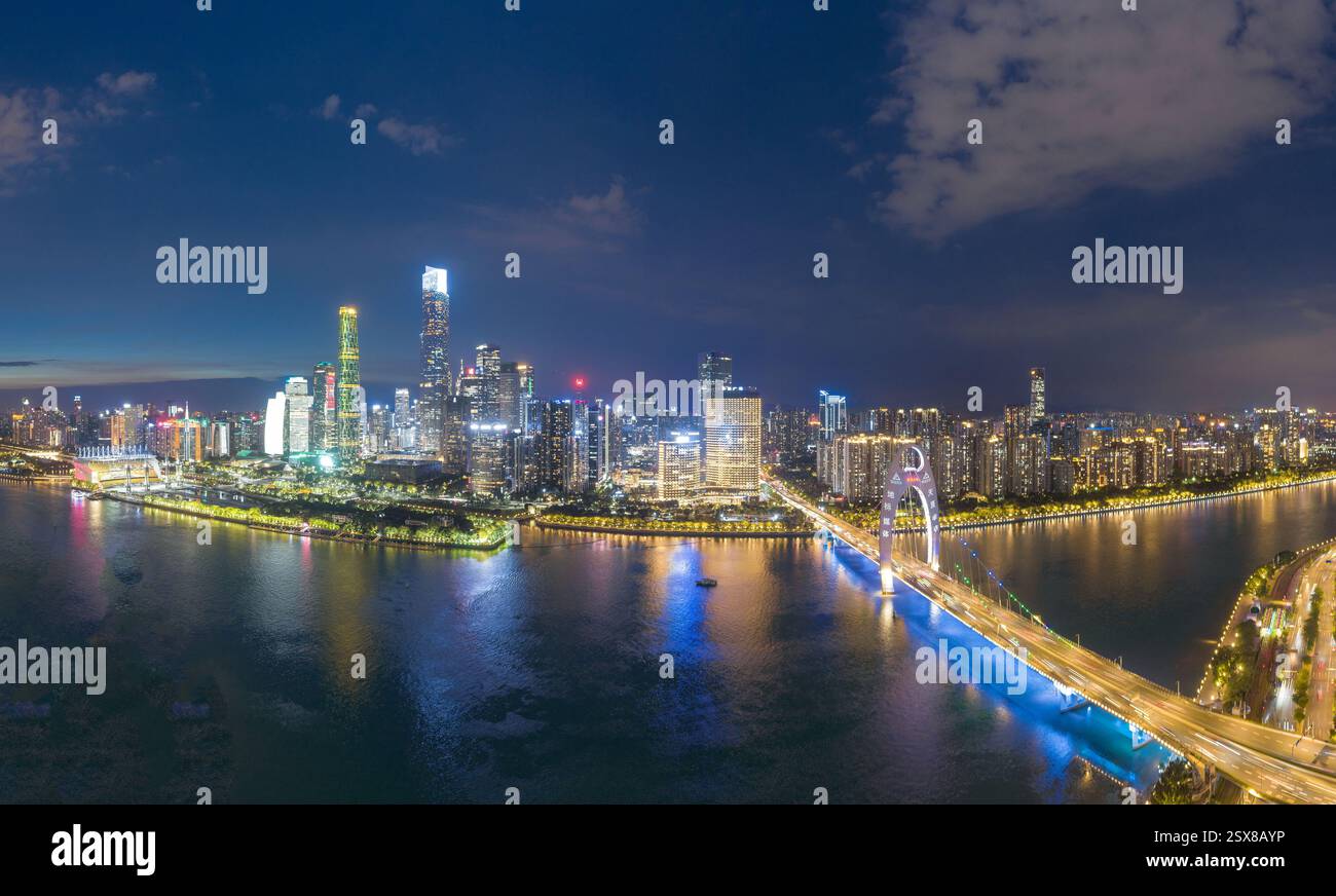Night view of Guangzhou City, China Stock Photo - Alamy