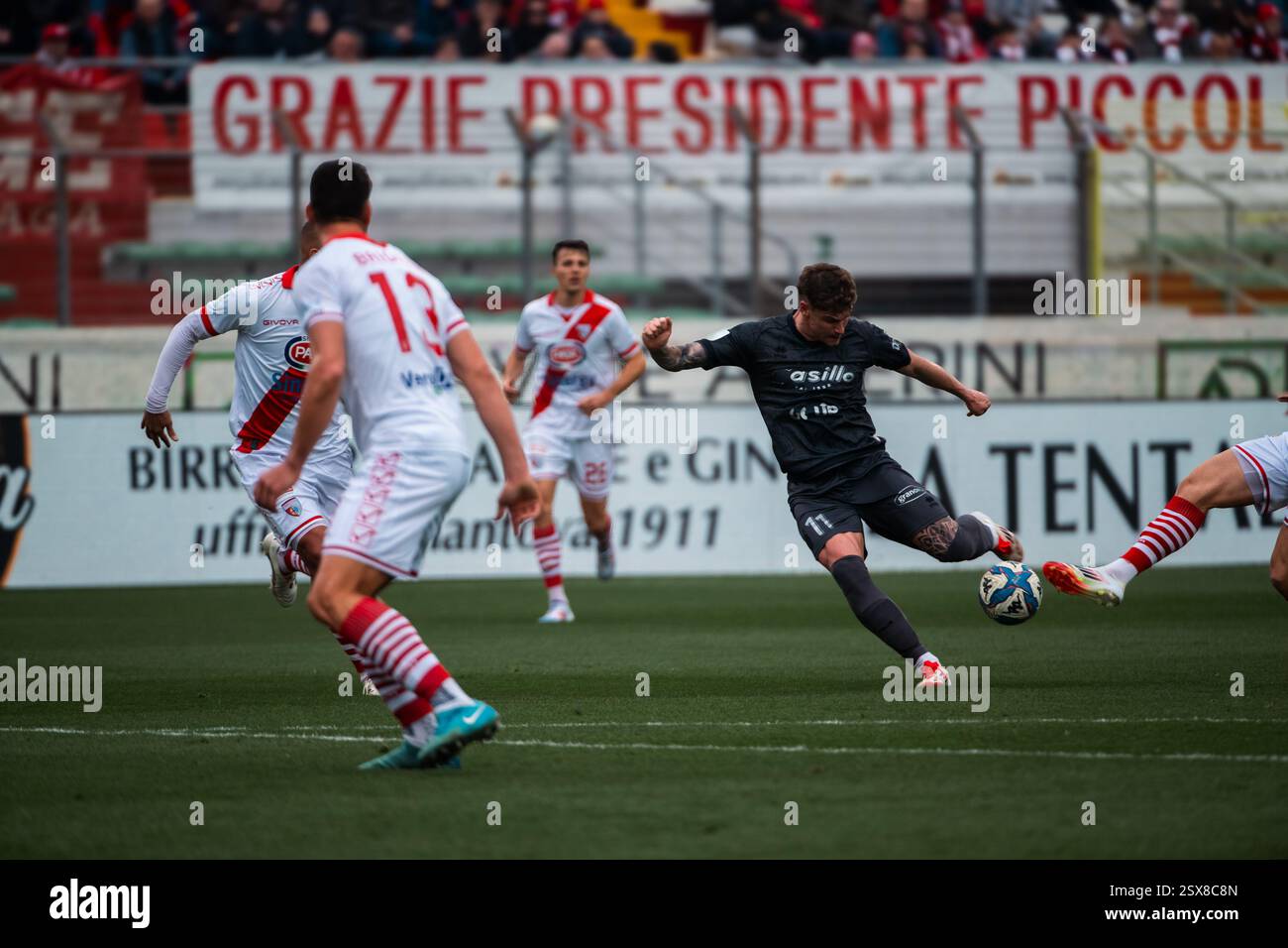 Mantova, Italy. 22nd Feb, 2025. Nicholas Bonfanti of SSC Bari during the Italian Serie B match ...