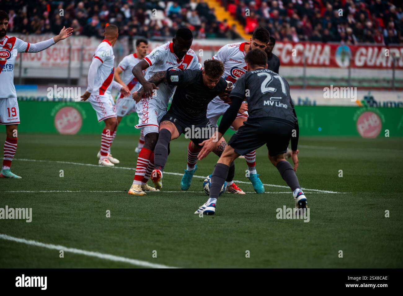 Mantova, Italy. 22nd Feb, 2025. Nicholas Bonfanti of SSC Bari during the Italian Serie B match ...