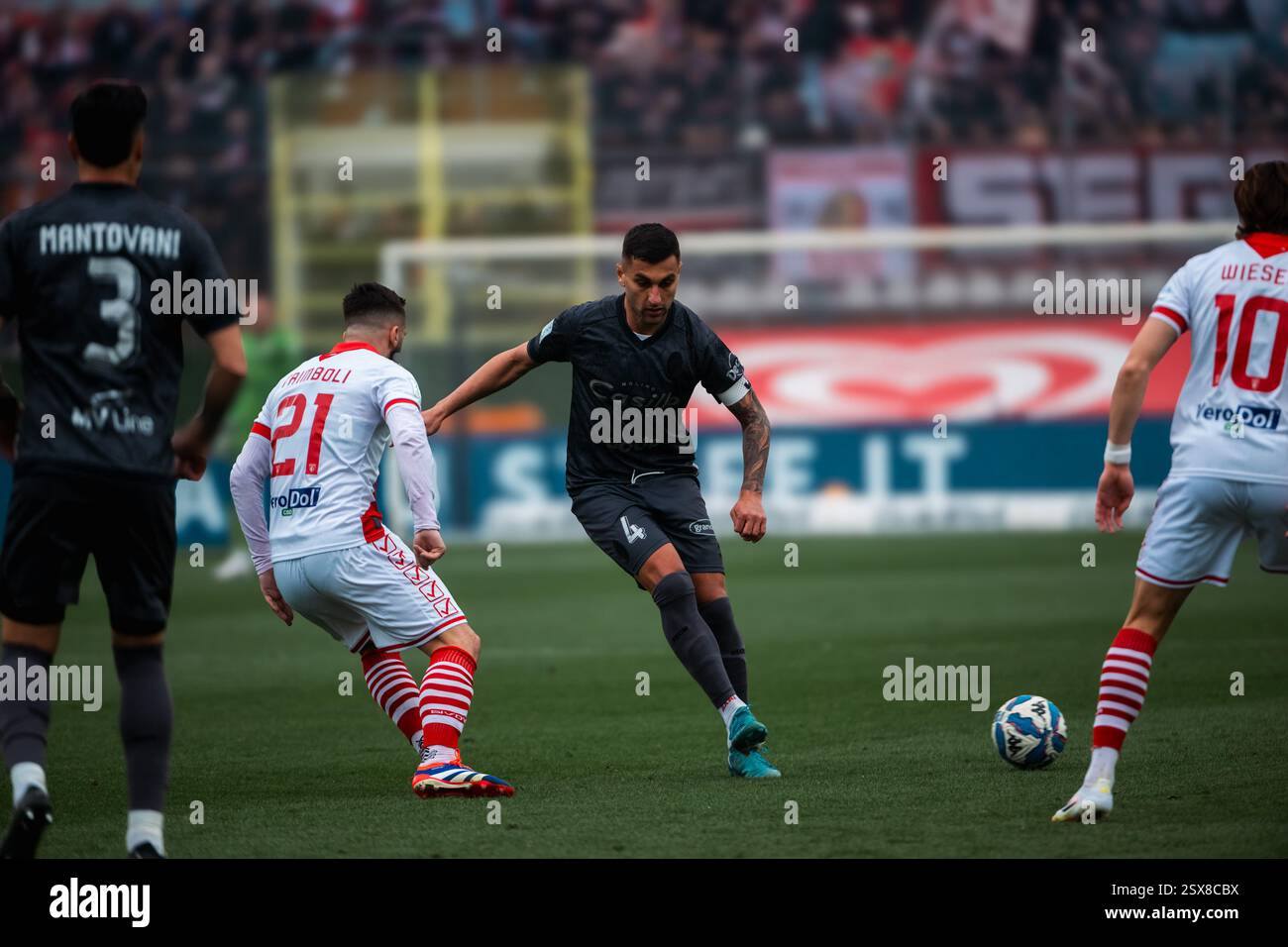 Mantova, Italy. 22nd Feb, 2025. Mattia Maita of SSC Bari during the Italian Serie B match ...