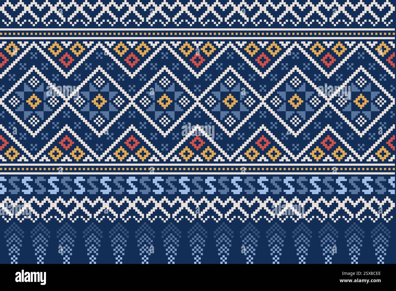Knitting seamless patterns. Abstract geometric pattern design for ...