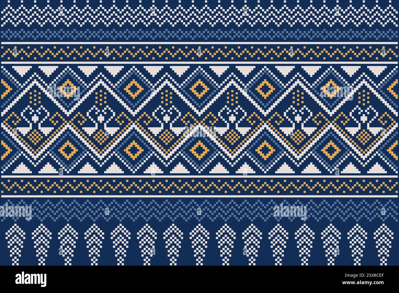 Knitting seamless patterns. Abstract geometric pattern design for ...