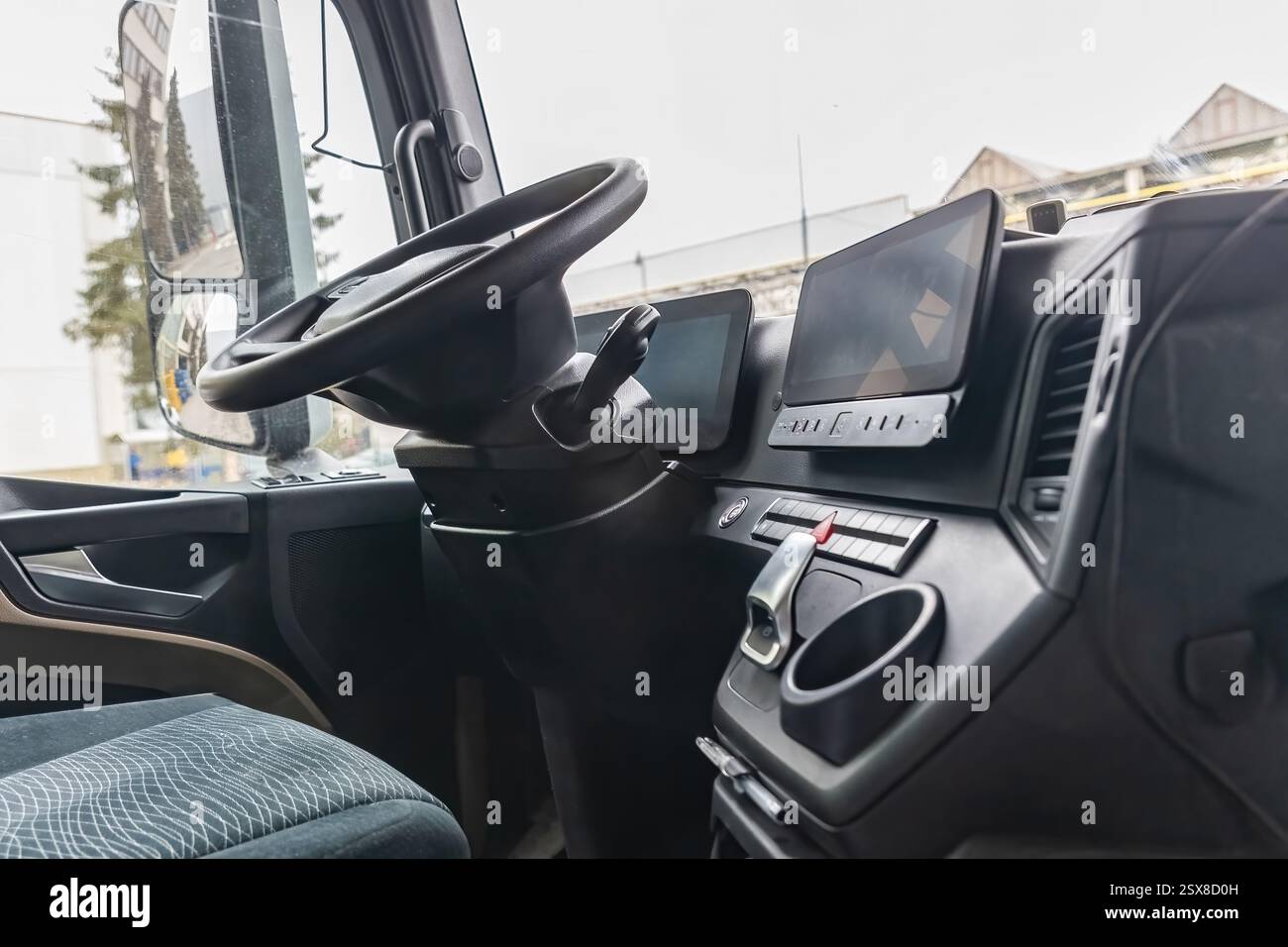 Transport lorry cab interior hi-res stock photography and images - Alamy