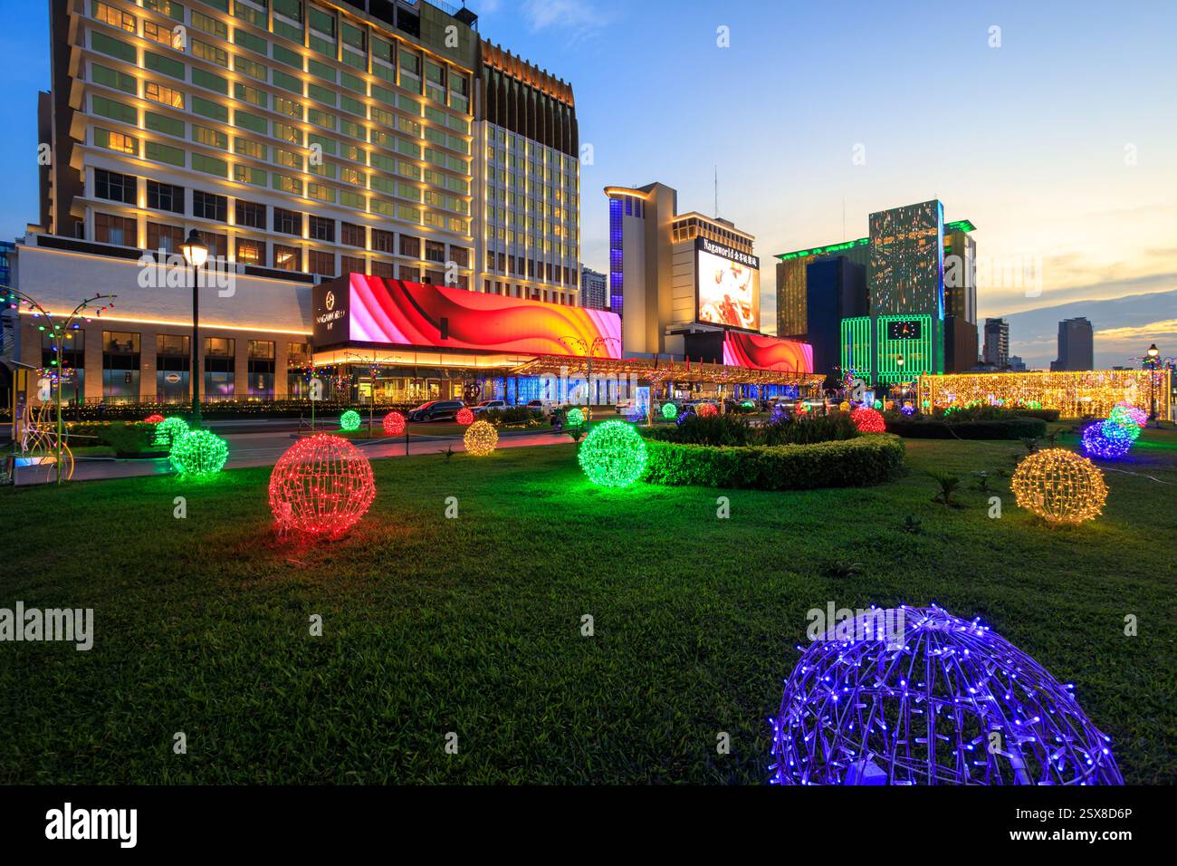 Phnom Penh, Cambodia - February 21, 2025: Exterior view of NagaWorld ...
